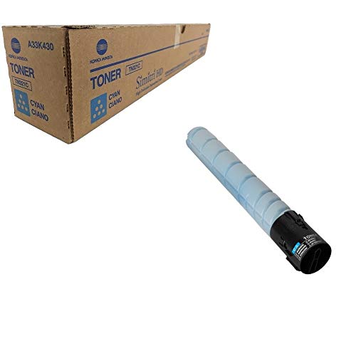 Konica Minolta TN321C A33K230 Bizhub C224 C284 C364 Toner Cartridge (Cyan) in Retail Packaging