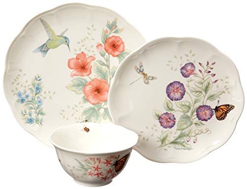 Lenox 883319 Butterfly Meadow Flutter 12Pc Dinnerware Set,Multicolor