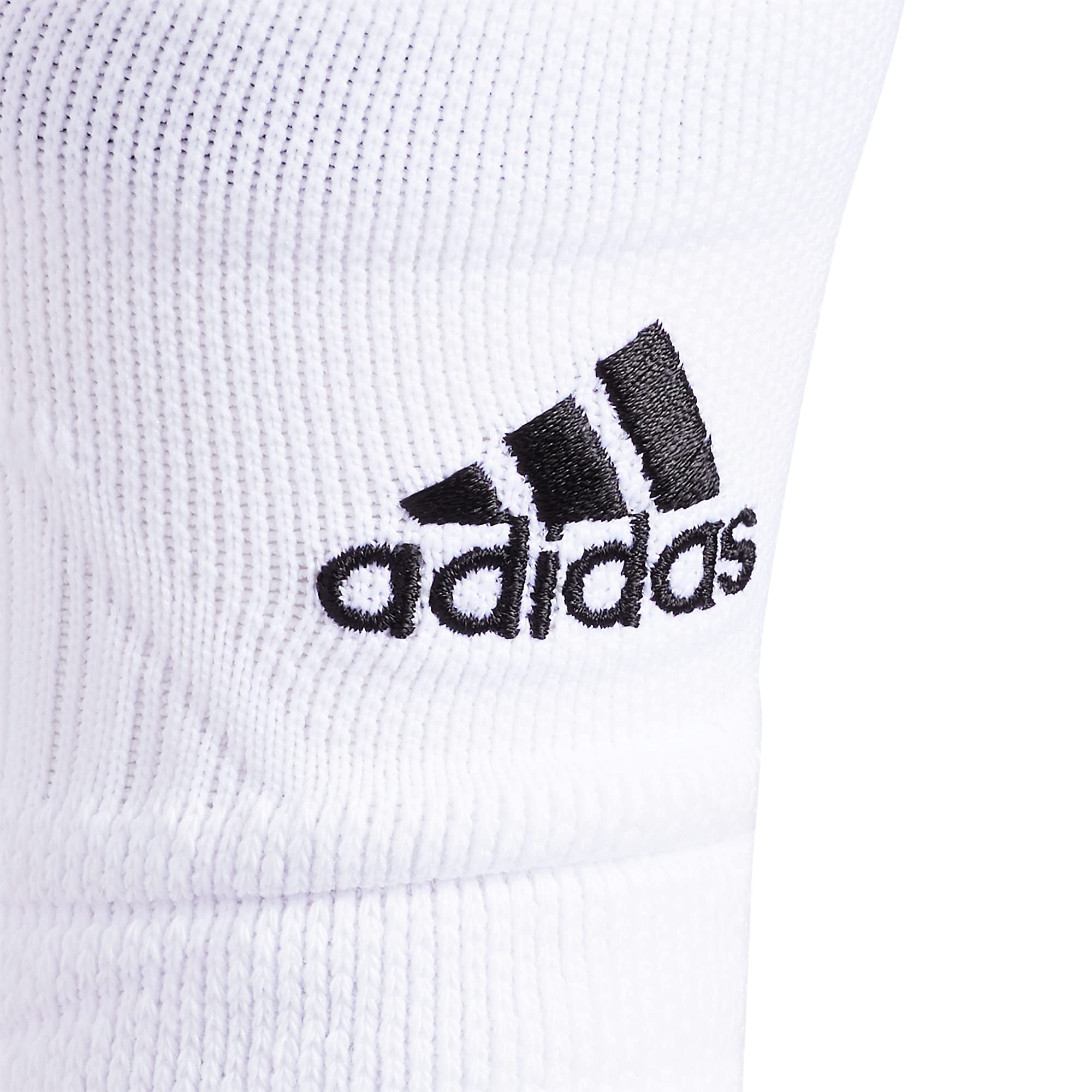 adidas 5-Star Team Cushioned High Quarter Socks (1-Pair), White/Black, X-Large
