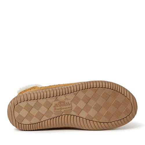 Dearfoams mens Alpine By Dearfoams Men's Brixen Boot Slipper, Whiskey, Large US