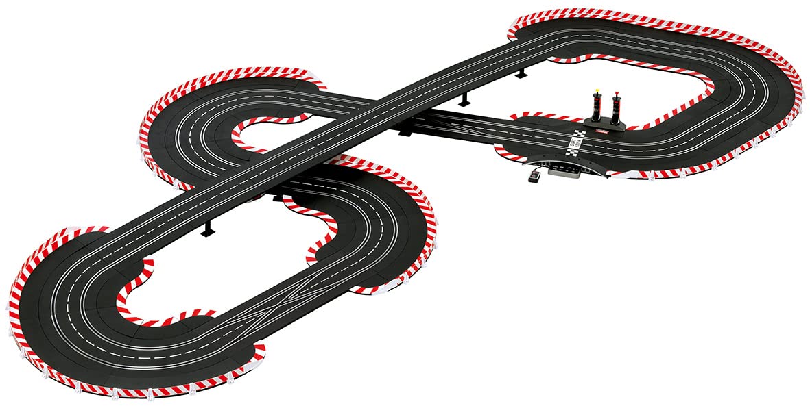 Carrera Digital Electric Slot Car Racing Track Set Includes Two Cars & Two Dual-Speed, D124 Born to Perform
