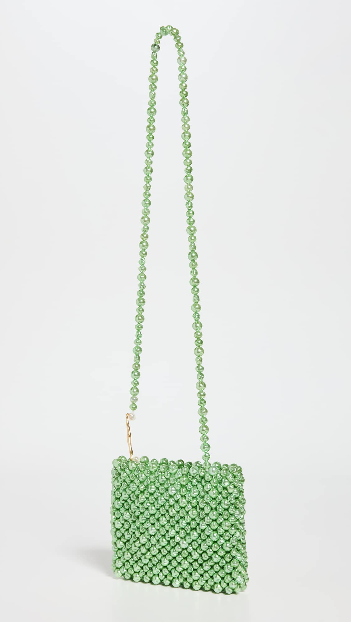 Aje Women's Lucienne Full Pearl Crossbody, Fern Green, One Size