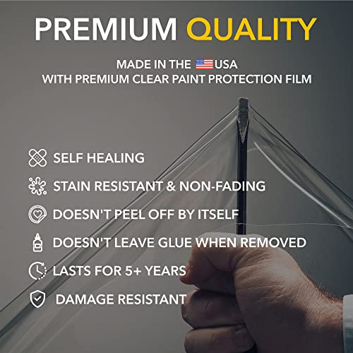 Door Entries PPF for Rivian R1T /8mil/ Custom Fit Anti Scratch Paint Protection Film Cover, Clear Self Healing Shield Guard, Complete with Install Kit