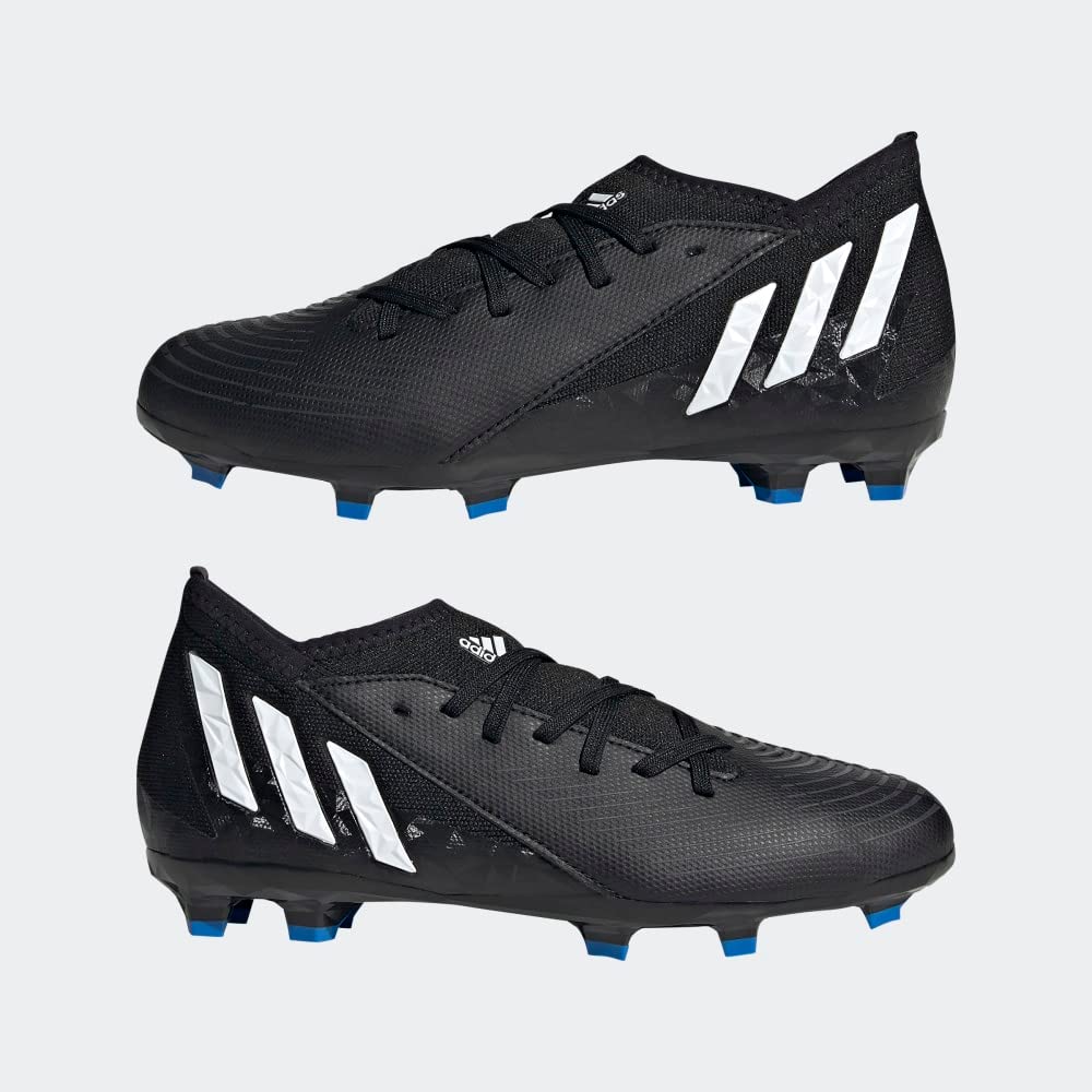 adidas Big Kid Predator Edge.3 Firm Ground Core Black/White/Vivid Red 6
