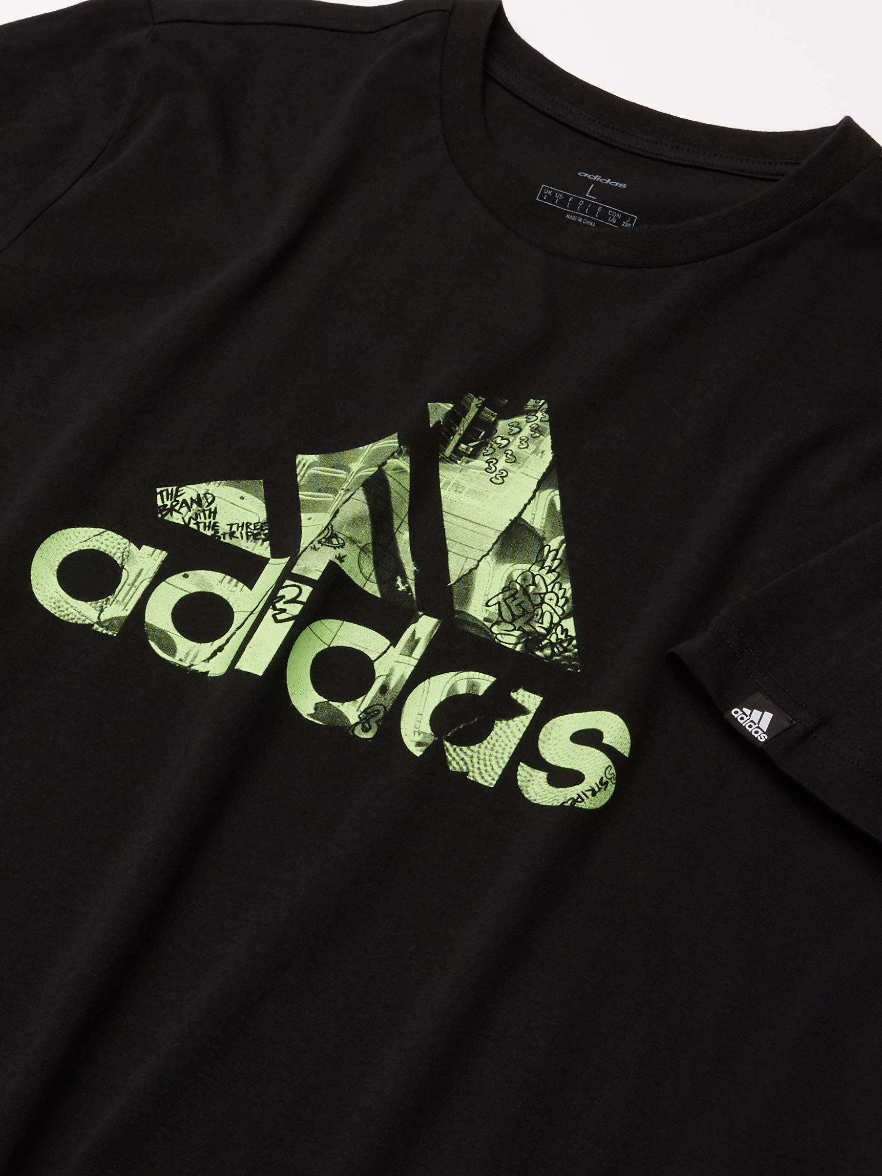 adidas mens Photo Logo Black Small