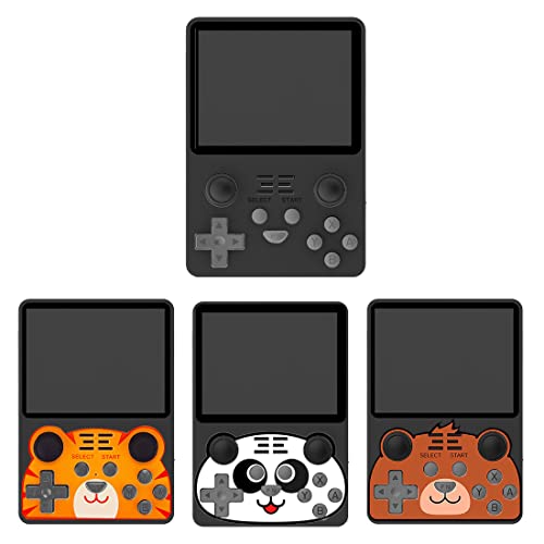 DECI Powkiddy RGB20S Handheld Game Console Built-in 15000 Games, 16G+64G 3.5 Inch IPS Handheld Emulator Video Game Console Retro Arcade for Kids Adults, Open Source Arkos System