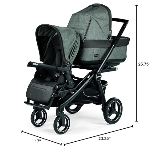 Peg Perego Pop-Up Seat for Triplette Stroller - Compatible with The Triplette, Duette, and Team Strollers - Made in Italy - Terracotta