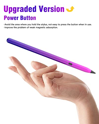 TiMOVO Stylus Pen for iPad Pencil Palm Rejection Tilt High Precision Apple Pencil for iPad 10/9/8/7/6th Generation, iPad Pro 13/12.9/11",iPad Air 11&13" (M2) 2024/6/5/4/3th,Mini 6/5, Gradient Purple