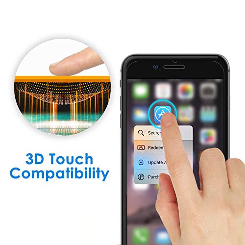 JETech Privacy Screen Protector for iPhone SE 3/2 (2022/2020 Edition), iPhone 8 and iPhone 7, Anti-Spy Tempered Glass Film, 2-Pack