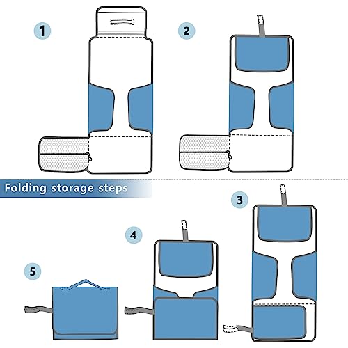 Geometric Floral Portable Diaper Changing Pad Waterproof Travel Baby Changing Pad Foldable Diaper Pad Changing Mat for Baby