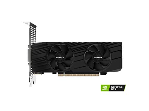 Gigabyte GeForce GTX 1650 D6 OC Low Profile 4G Graphics Card, Low Profile Design, 4GB 128-Bit GDDR6, GV-N1656OC-4GL Video Card