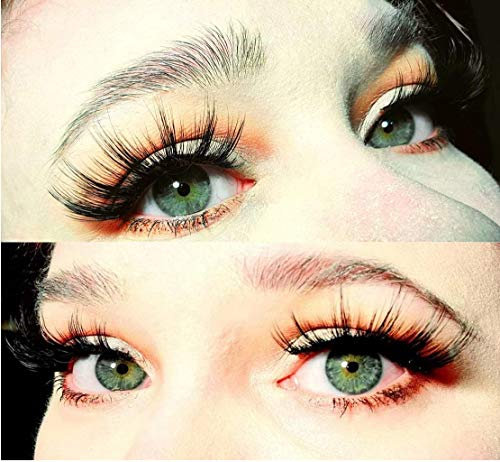 PURELEOR 3D Faux Mink Eyelashes Manga Eyelash 10 Pairs Natural & Dramatic False Lashes Volume Eye Lash Packs