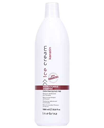 Ice Cream Keratin Restructuring Shampoo 33.8oz by Inebrya