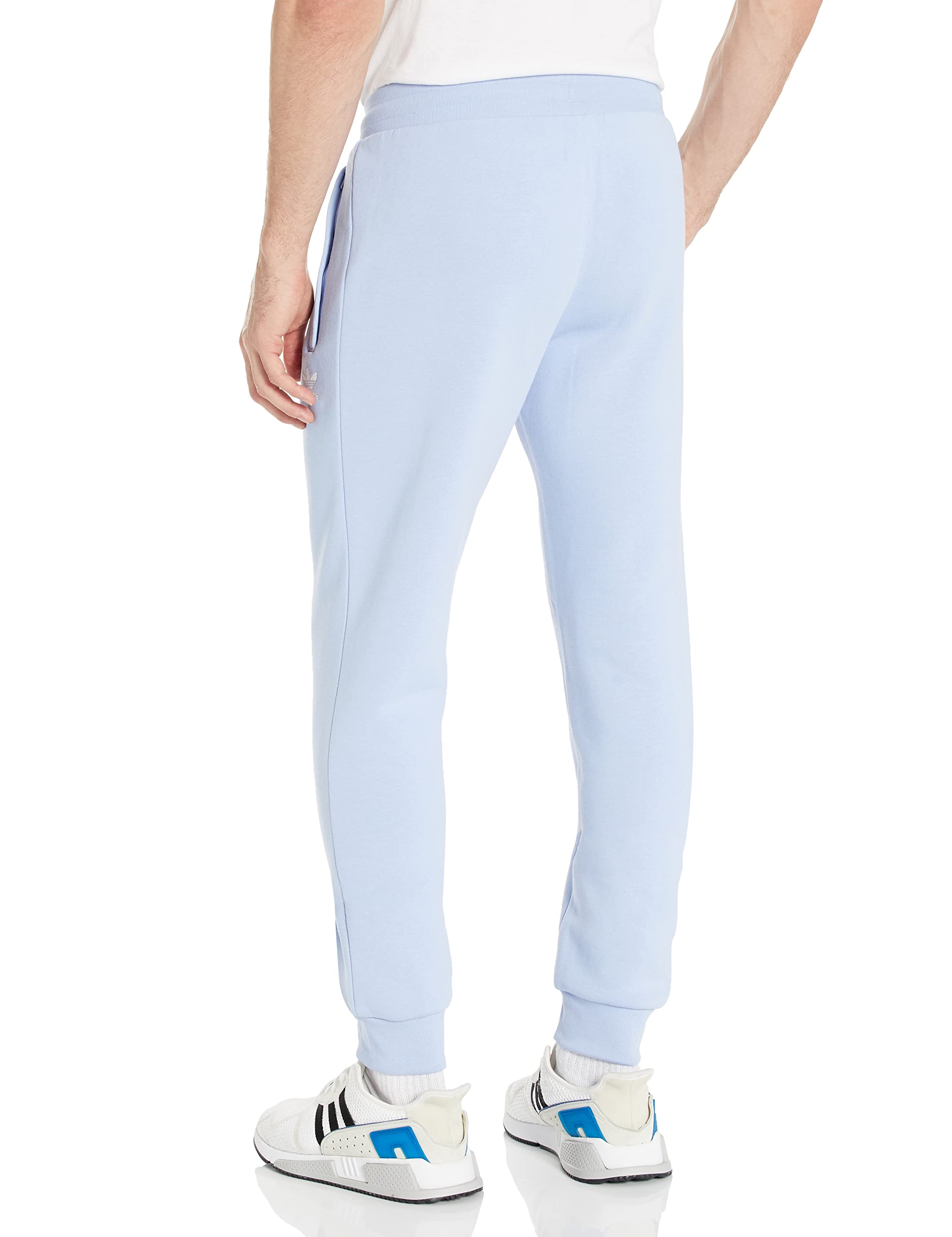 adidas Originals Men's Trefoil Essentials Pants, Blue Dawn, Medium
