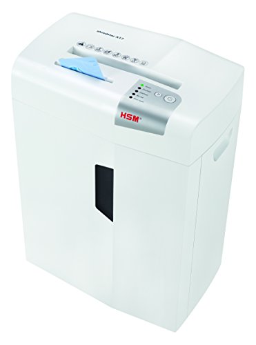 HSM shredstar X17, 17-Sheet Cross-Cut Paper/CD/Card Shredder, P-4 Security Level, 6.9 Gallon, White