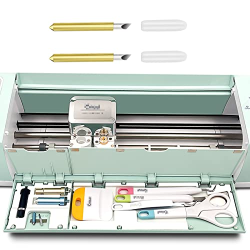 Duryeo 2PCS Premium Fine Point Cutting Blades and Tool Storage Insert, Drawer Type Tool Accessories Holder Organizer for Cricut Explore Air 2& Air 3 Machine Interior (White)