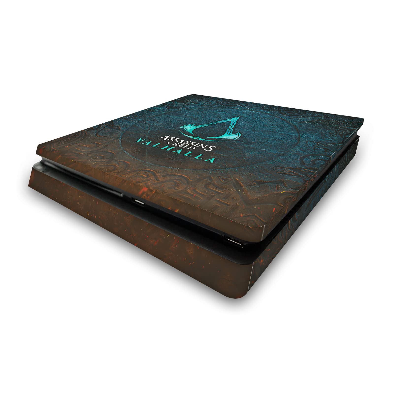Head Case Designs Officially Licensed Assassin's Creed Logo Valhalla Key Art Vinyl Sticker Gaming Skin Decal Cover Compatible With Sony PlayStation 4 PS4 Slim Console