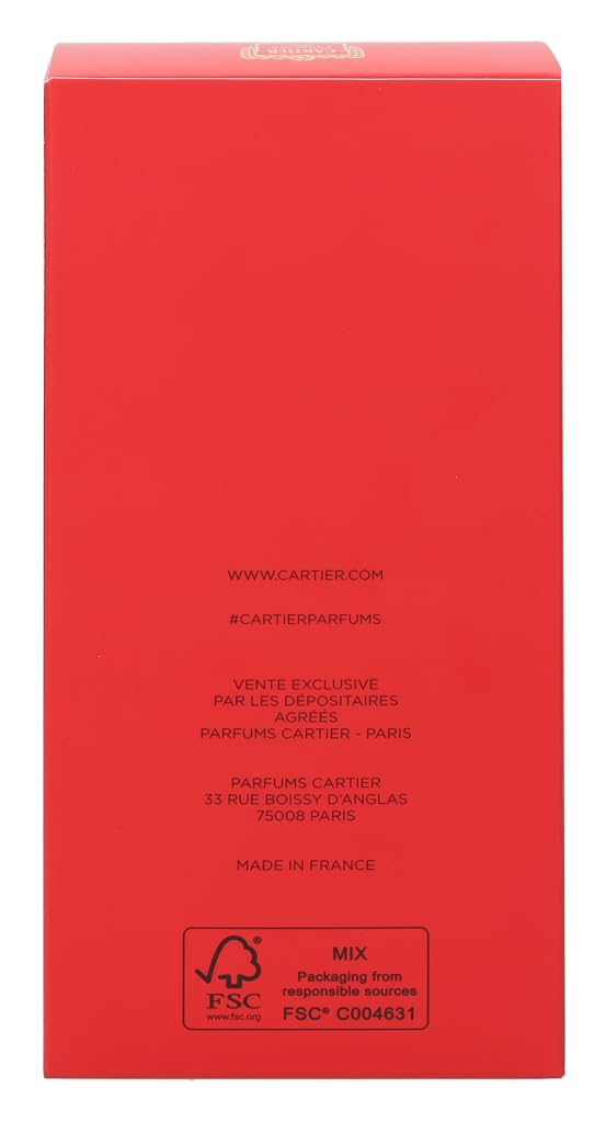 Cartier Must De Cartier Eau De Toilette Spray 3.3 Oz/ 100 Ml for Women By Cartier, 3.3 Fl Oz