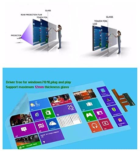 Multi Touch foil Film for 50Inch IR Touch Frame Window Display Capacitive Touch Switch for Interactive Touchscreen