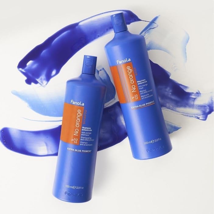 Fanola No Orange Shampoo Package (350 ml) Pack of 2