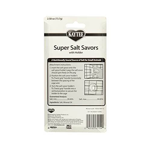 Kaytee Super Salt Savor For Pet Rabbits, Hamsters, Gerbils, Guinea Pigs and Other Small Animals