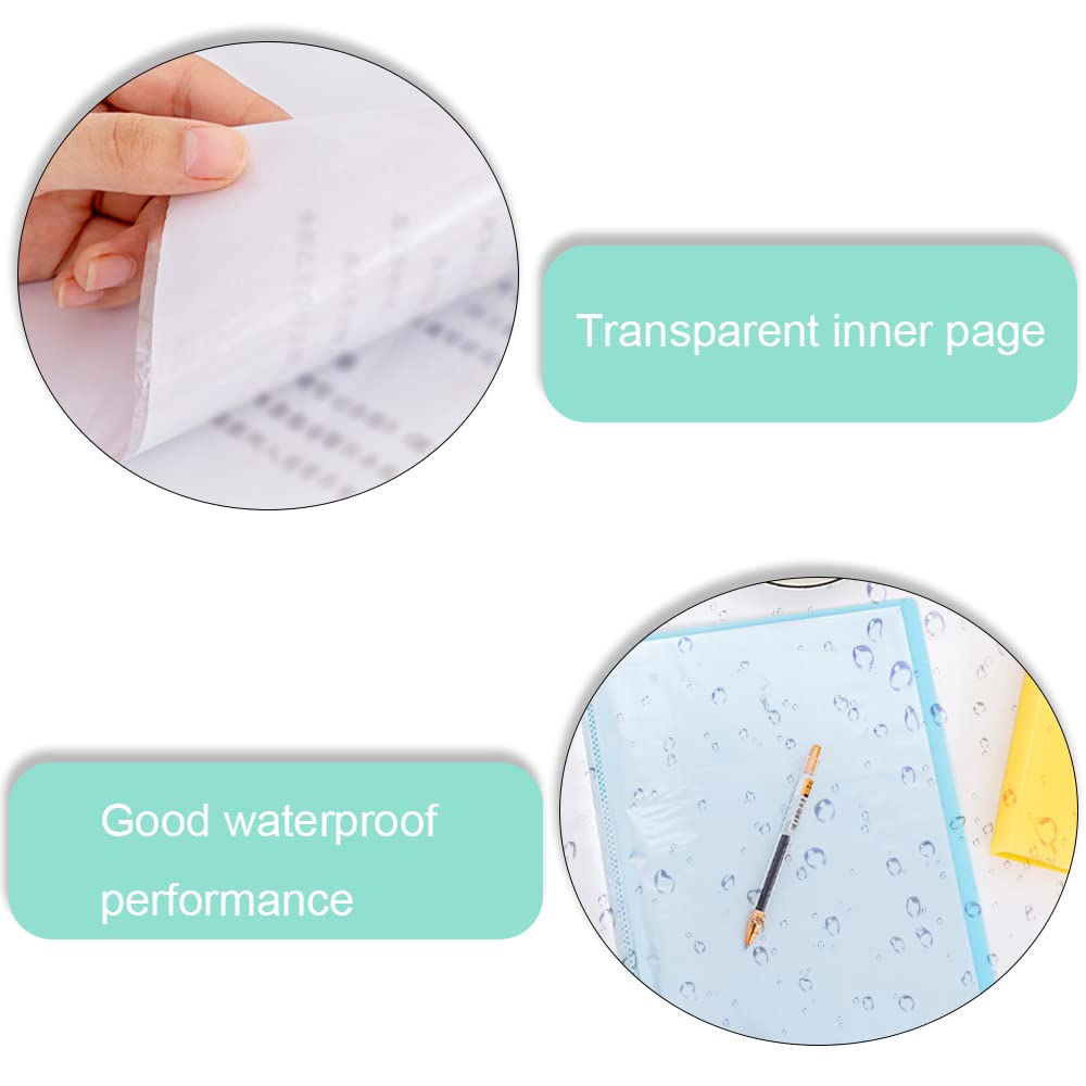 A4 Display Folder Clear A4 30 Pockets Display Book Convenient Polly Pocket Folder for Individuals School Offices Professionals