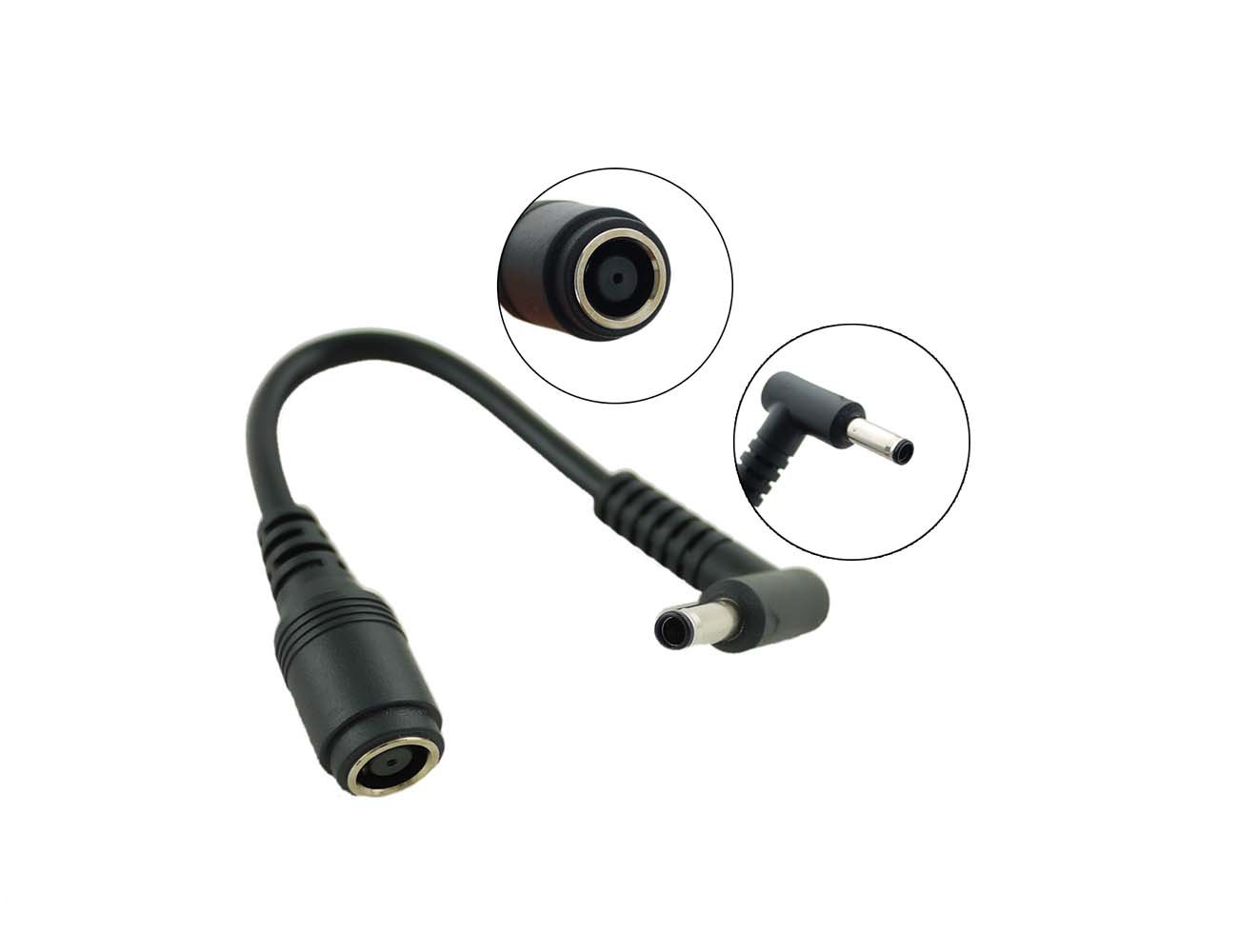 iGuerburn Female 7.4mm x 5.0mm to 4.5mm x3.0mm Male Charger Adapter Power Connector Converter Cable DC Jack for Dell Hp