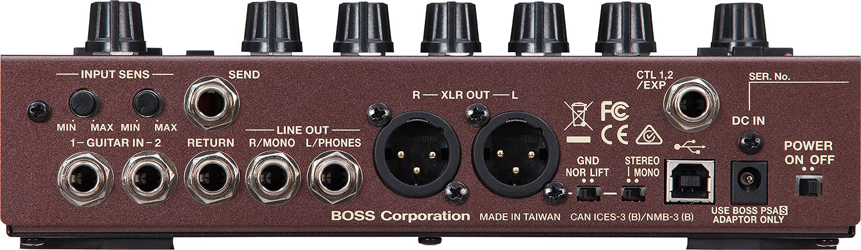 Boss AD-10 Acoustic Preamp Bundle with Roland Power Adapter, 10ft Instrument Cable, 6in Patch Cable, and Picks