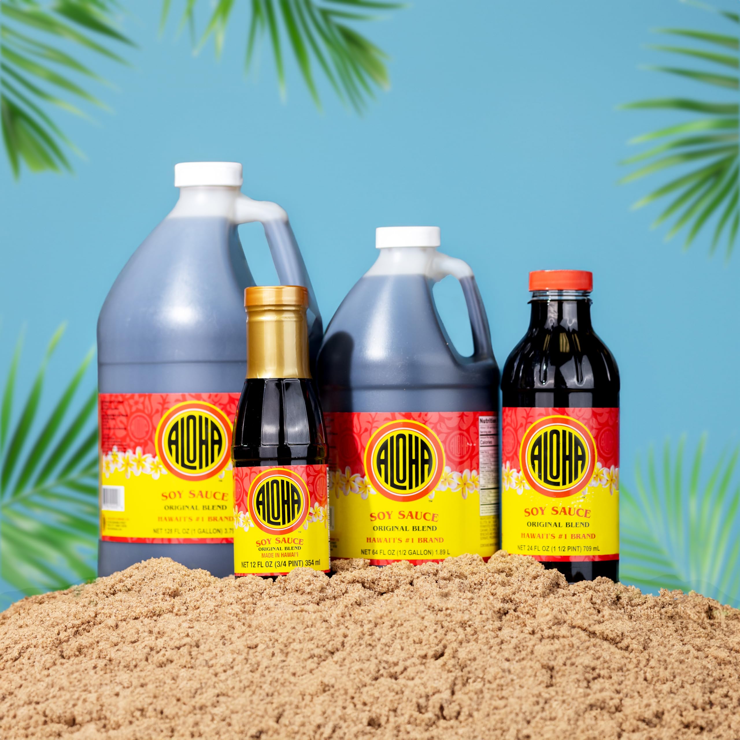 Aloha Shoyu - Original Blend Soy Sauce - Sweet and Light Profile - Made in Hawaii - 1 Gallon