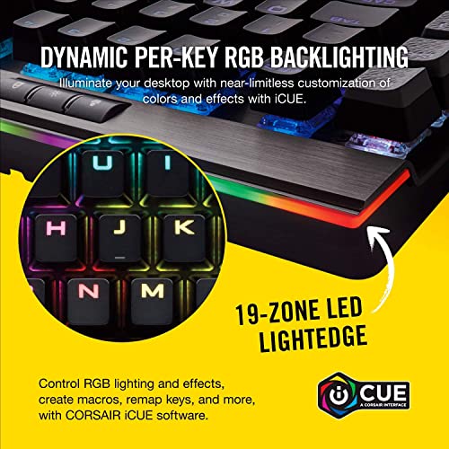 Corsair K95 RGB Platinum Mechanical Gaming Keyboard Cherry MX Speed (Renewed)