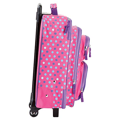 Lillian Vernon Personalized Rolling Luggage for Kids 3-D Butterfly Design, 5" x 12" x 20"H