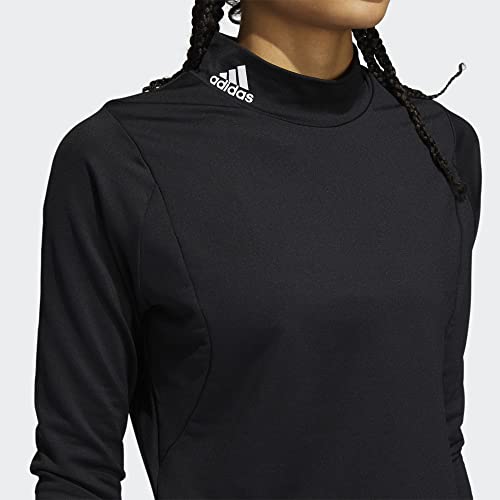 adidas Golf Women's Standard Sport Performance Primegreen Cold.RDY Long Sleeve Mock, Black, XS