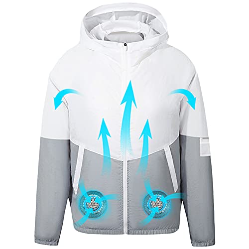 ARRIS 5V USB Cooling Jacket, Air Conditioning Jacket With 4 Fans, UV Resistant Cooling AC Fan Jacket for for Summer High Temp Outdoor Work
