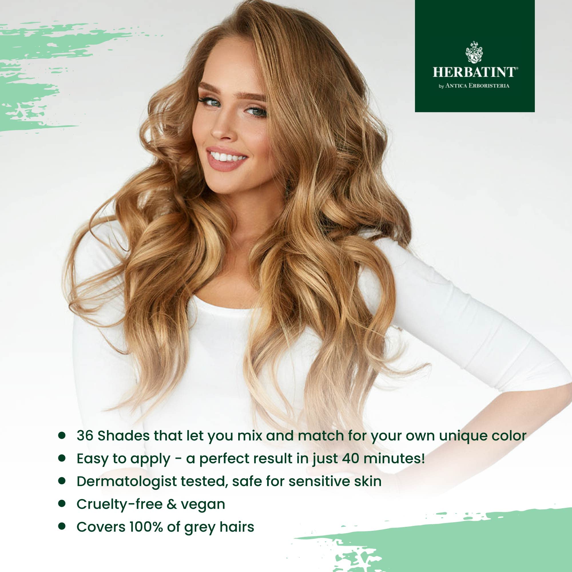 Herbatint Permanent Haircolor Gel, 10N Platinum Blonde, Alcohol Free, Vegan, 100% Grey Coverage - 4.56 oz