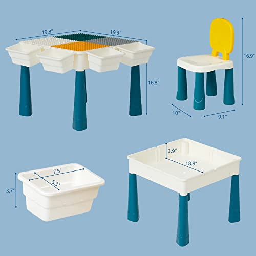 ide·o Toddler Table and Chair Set - Kid Table and Chair Set, Kids Play Table,Playroom Furniture,Kids Table with Storage