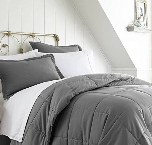 Linen Market Bed in A Bag, Gray, Twin XL, (SS-Multi-TWINXL-Gray)