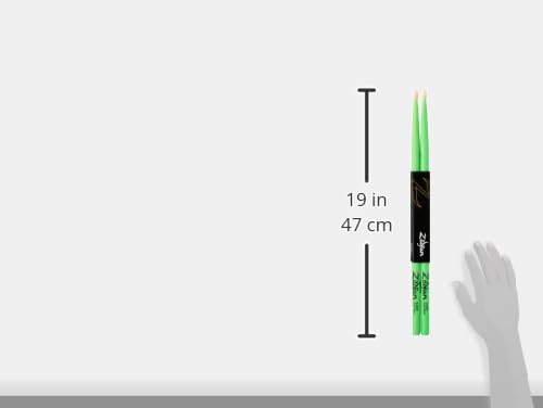 Avedis Zildjian Company 5A Acorn Neon Green Drumsticks