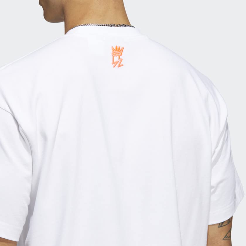 adidas Originals Love Unites Trefoil Tee, White/Multicolor, X-Small