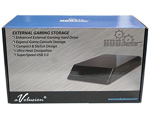 Avolusion HDDGear 6TB (6000GB) 7200RPM 64MB Cache USB 3.0 External Gaming Hard Drive (for PS4 Pro & Slim, Pre-Formatted) - 2 Year Warranty