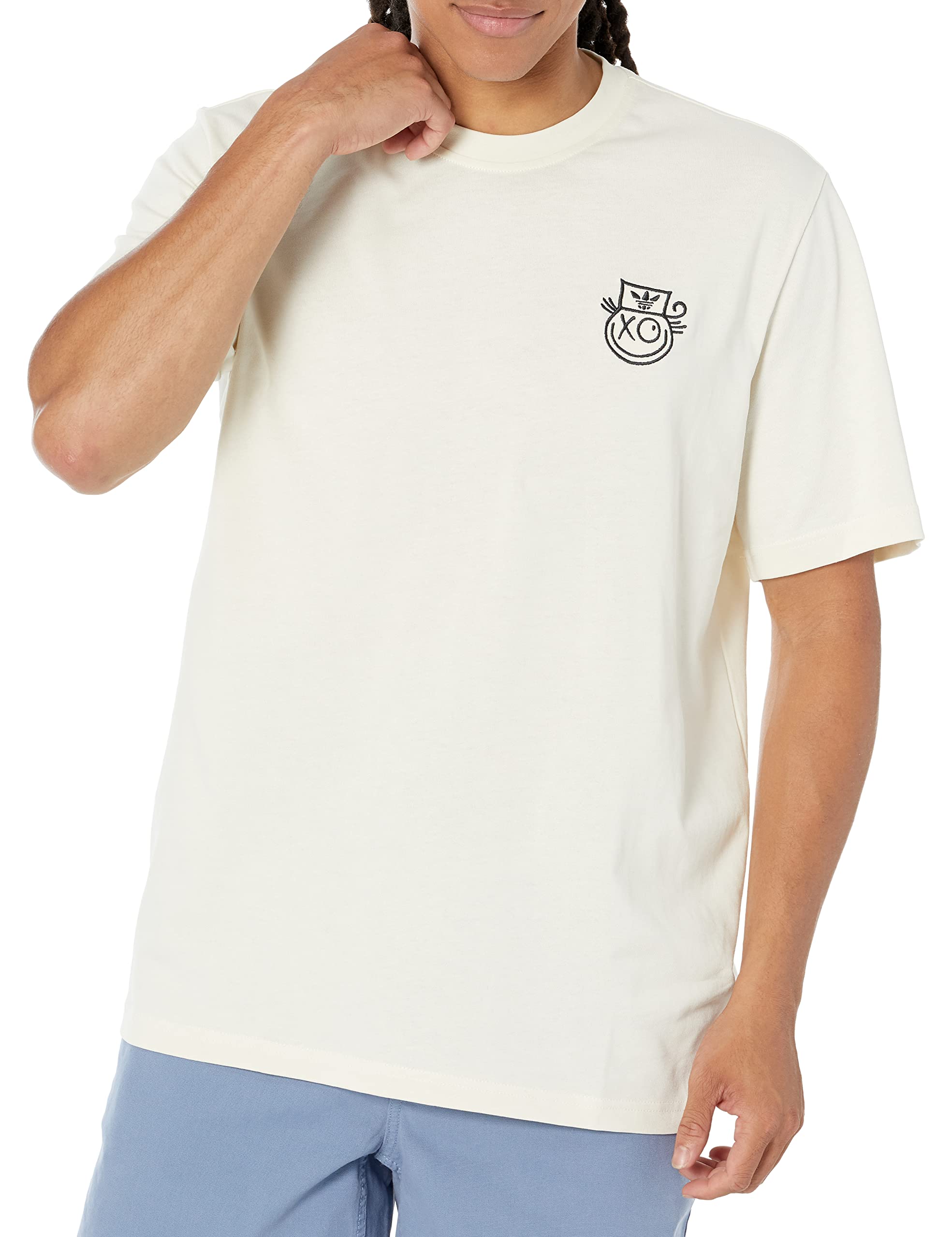 adidas Originals Men's Andre Saraiva Tee, Non-Dyed, Large