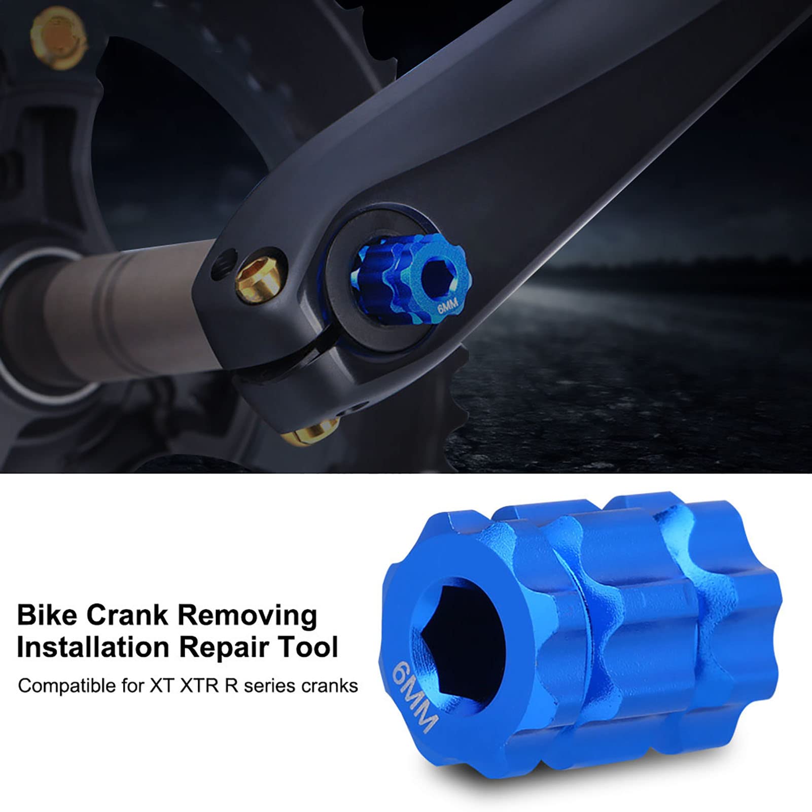 Alomejor Bike Crank Remover Bike Crank Extractor Puller Tool Bottom Bracket Removal Tools for Mountain Bike Road Bike