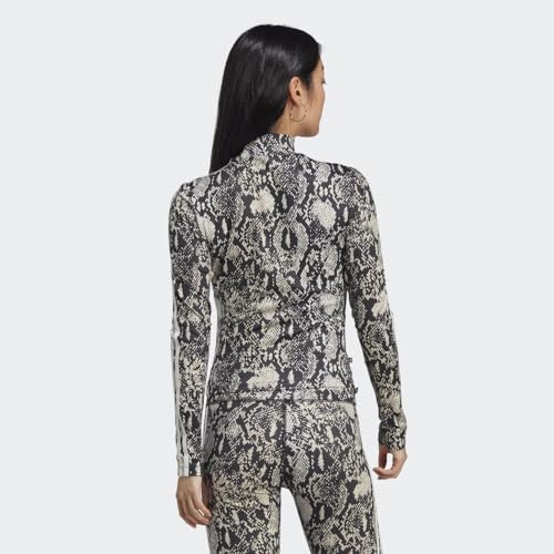 adidas Originals Women's All Over Print Longsleeve T-Shirt, Black/Multicolor, Large
