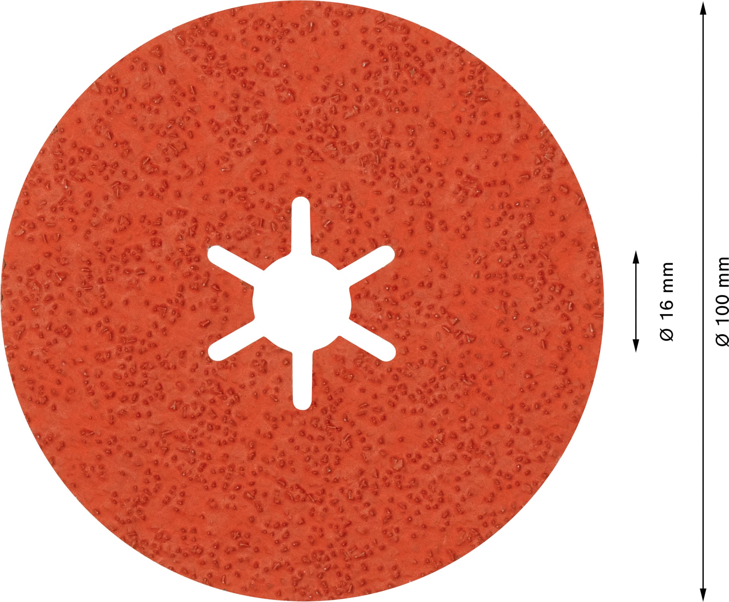 Bosch 25x EXPERT R782 Prisma Ceramic Fibre Discs (for Steel, Stainless steel sheets, Ø 100 mm, Grit 36, Professional Accessory Small Angle Grinder)