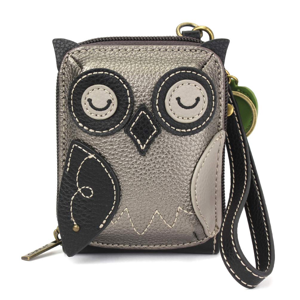 Chala Charming Crossbody Bag Shoulder Handbag With Flap Top and Zipper (Handbag + Owl Wallet Combo)