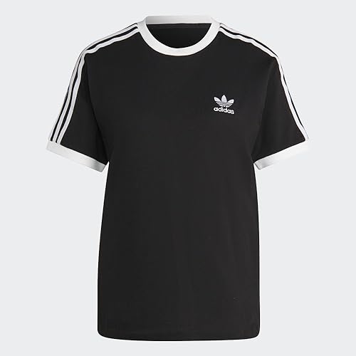 adidas Originals Women's 3-Stripes T-Shirt, Black, Small