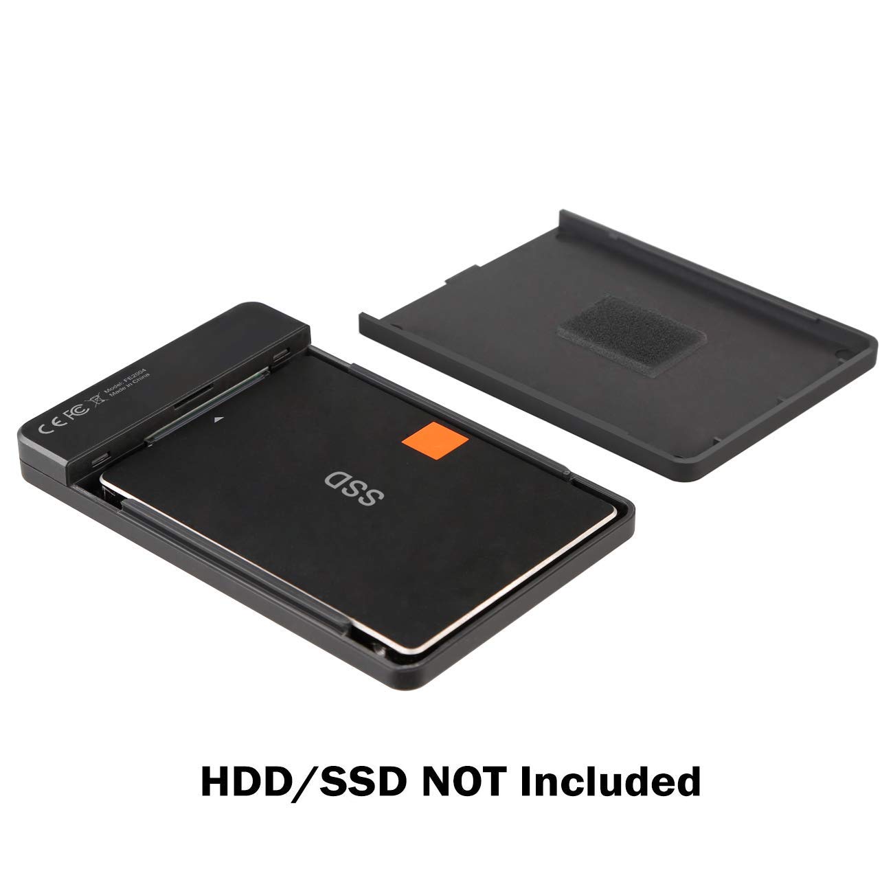 Inateck 2.5 Hard Drive Enclosure, USB 3.0 External Hard Drive Case, Support UASP, Up to 5Gbps,FE2004