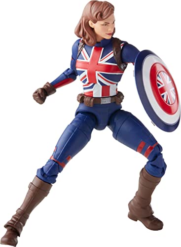 Avengers Marvel Legends Series 6-inch Scale Action Figure Toy Marvel’s Captain Carter, Premium Design, 1 Figure, 1 Accessory, and 2 Build-a-Figure Parts