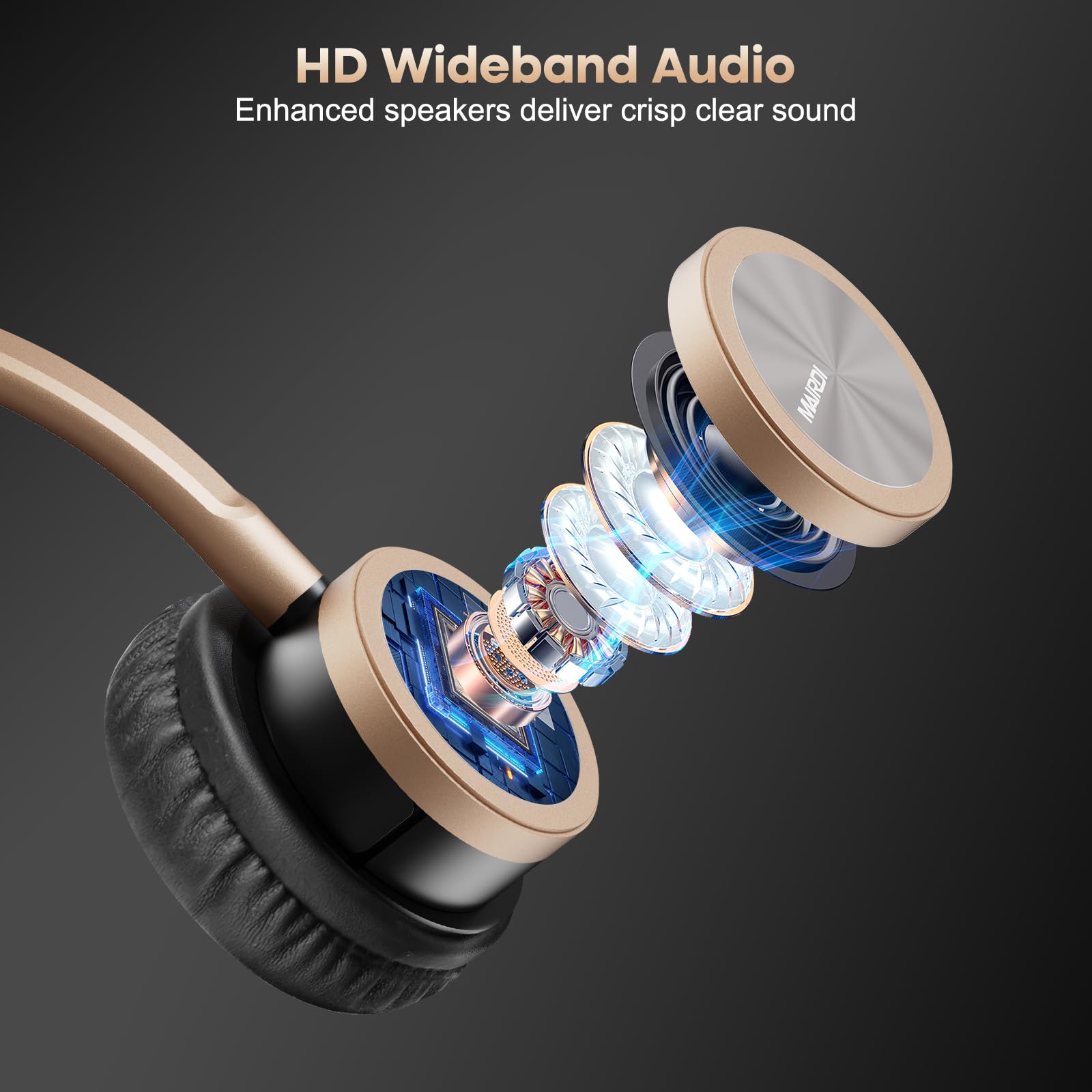 MAIRDI Phone Headset with RJ9 & 3.5mm Jacks for Call Center Office Deskphone Cell Phone PC Laptop, Landline Telephone Headset with Microphone Noise Canceling for Polycom Avaya Nortel