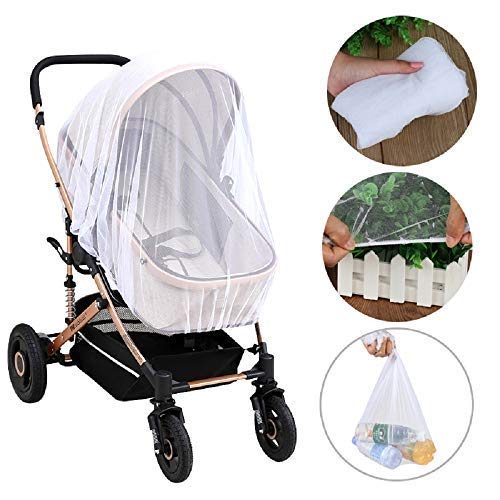 LEMESO Stroller Baby Net - Universal & Elastic & Breathable - for Infant Carriers Car Seats Cradles Cribs Bassinet Playpen Travel Outdoor