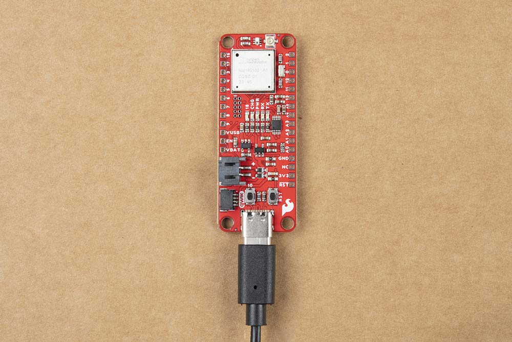 SparkFun Compatible with LoRa Thing Plus - expLoRaBLE-NM180100 System in Package(SiP)-Ambiq Apollo3 microcontroller-Includes Semtech SX1262 LoRa transceiver-Supporting 868MHz & 915MHz Bands & BLE
